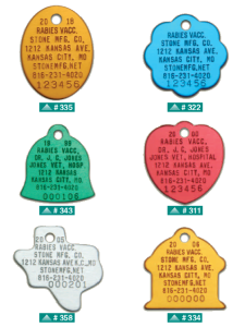 Rabies Tag Program - Stone Manufacturing